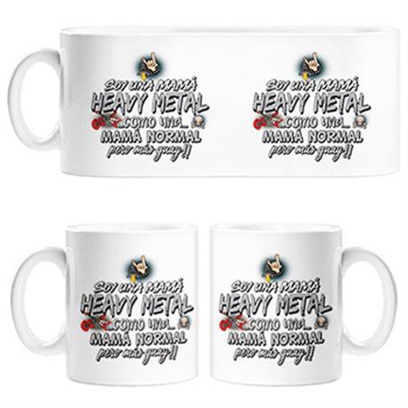 Taza soy una mamá Heavy Metal guay - Stampats