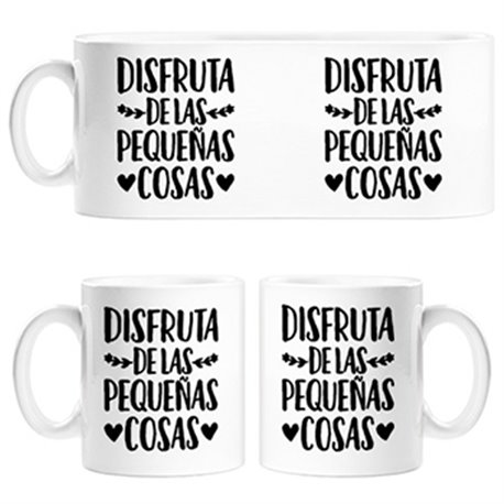 Taza frase positiva Disfruta de las pequeñas cosas - Stampats